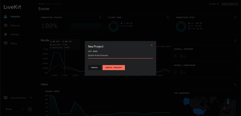 Mini tutorial: setting up a LiveKit Cloud project Mini tutorial: setting up a LiveKit Cloud project
